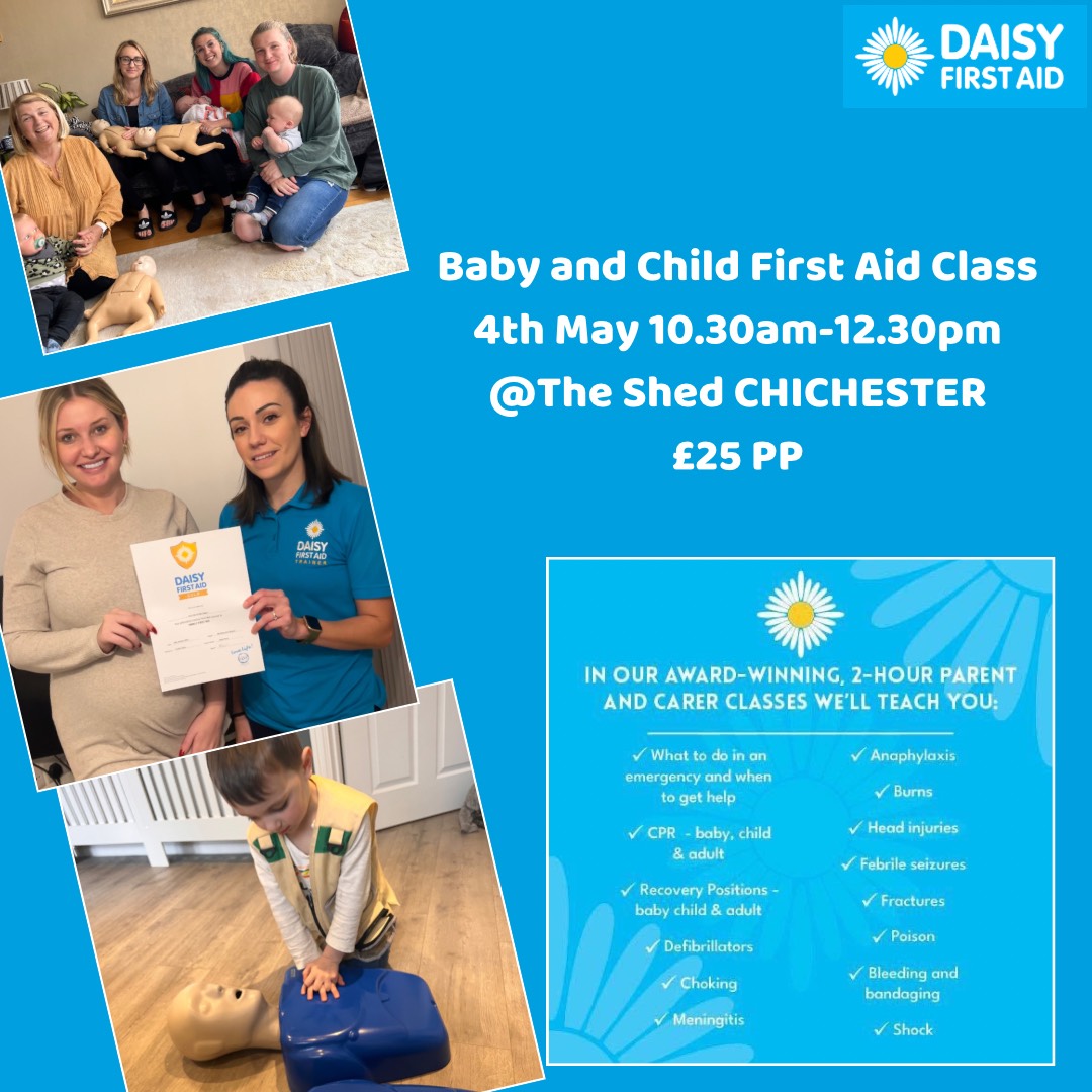 Daisy First Aid-Paediatric Class - Chichester Community Development Trust